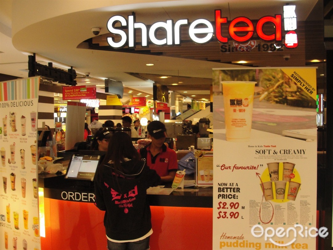 Sharetea's Menu - Taiwanese Bubble Tea/ Tea in Jurong East Singapore ...