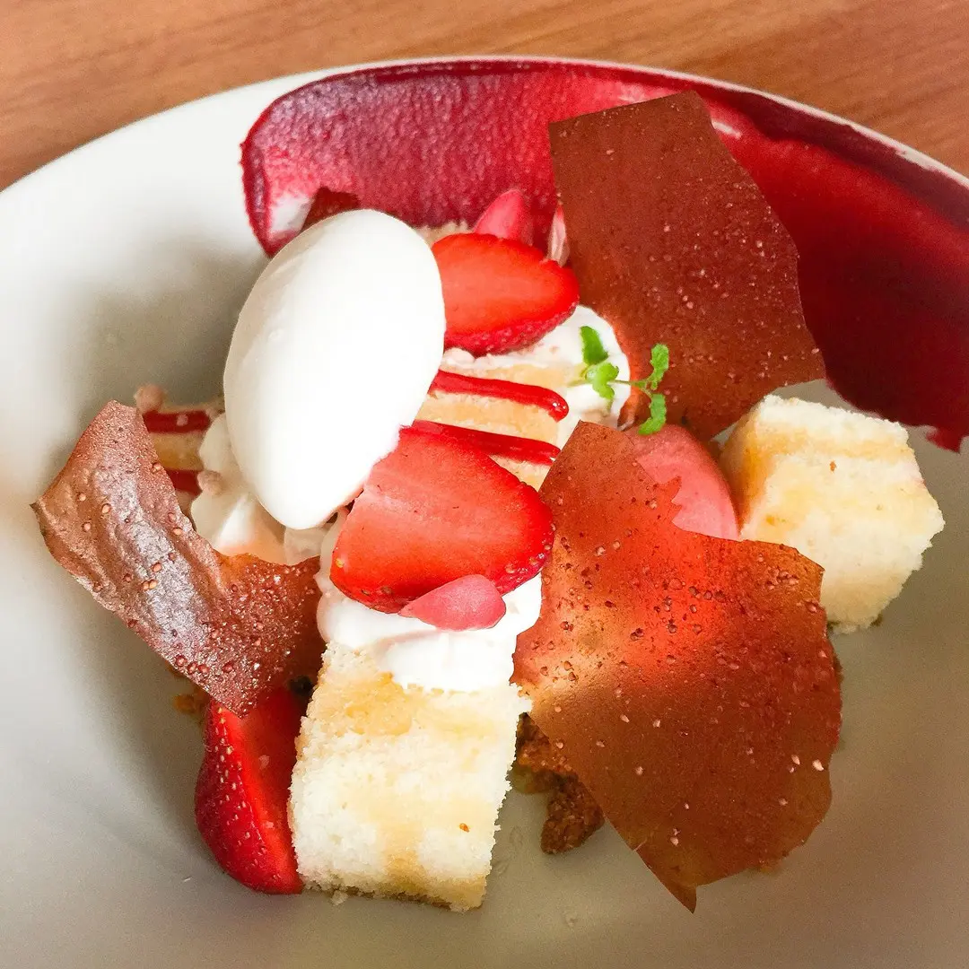 Deconstructed Strawberry Shortcake